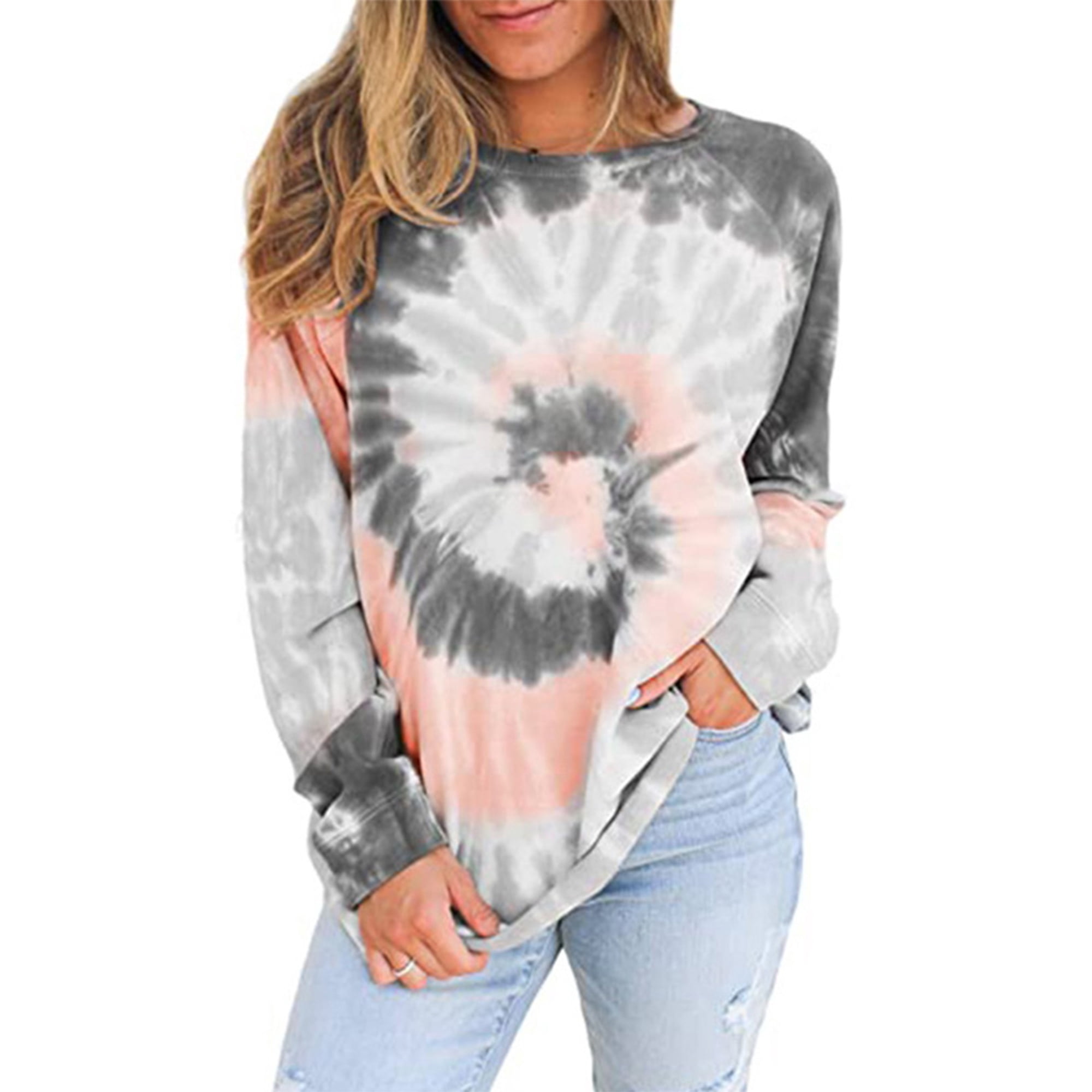 Click here for Avamo Ladies Basic Pullover Tie Dye Work Color Blo... prices