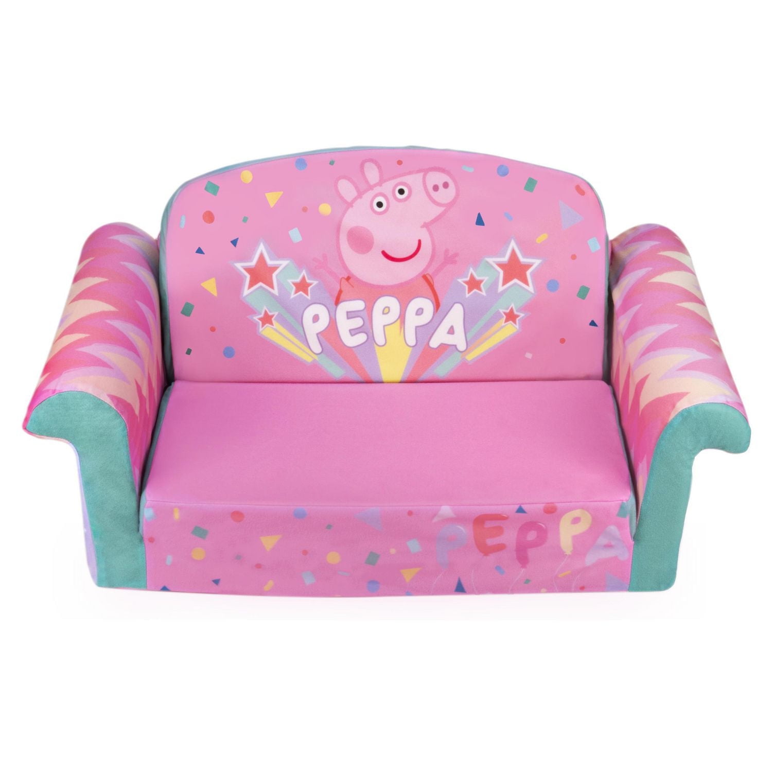 Marshmallow Furniture, Children's 2-in-1 Flip Open Foam Sofa, Peppa Pig, by Spin Master - Walmart.ca