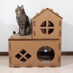 Navaris Modular Cardboard Cat House - DIY Corrugated Cardboard ...