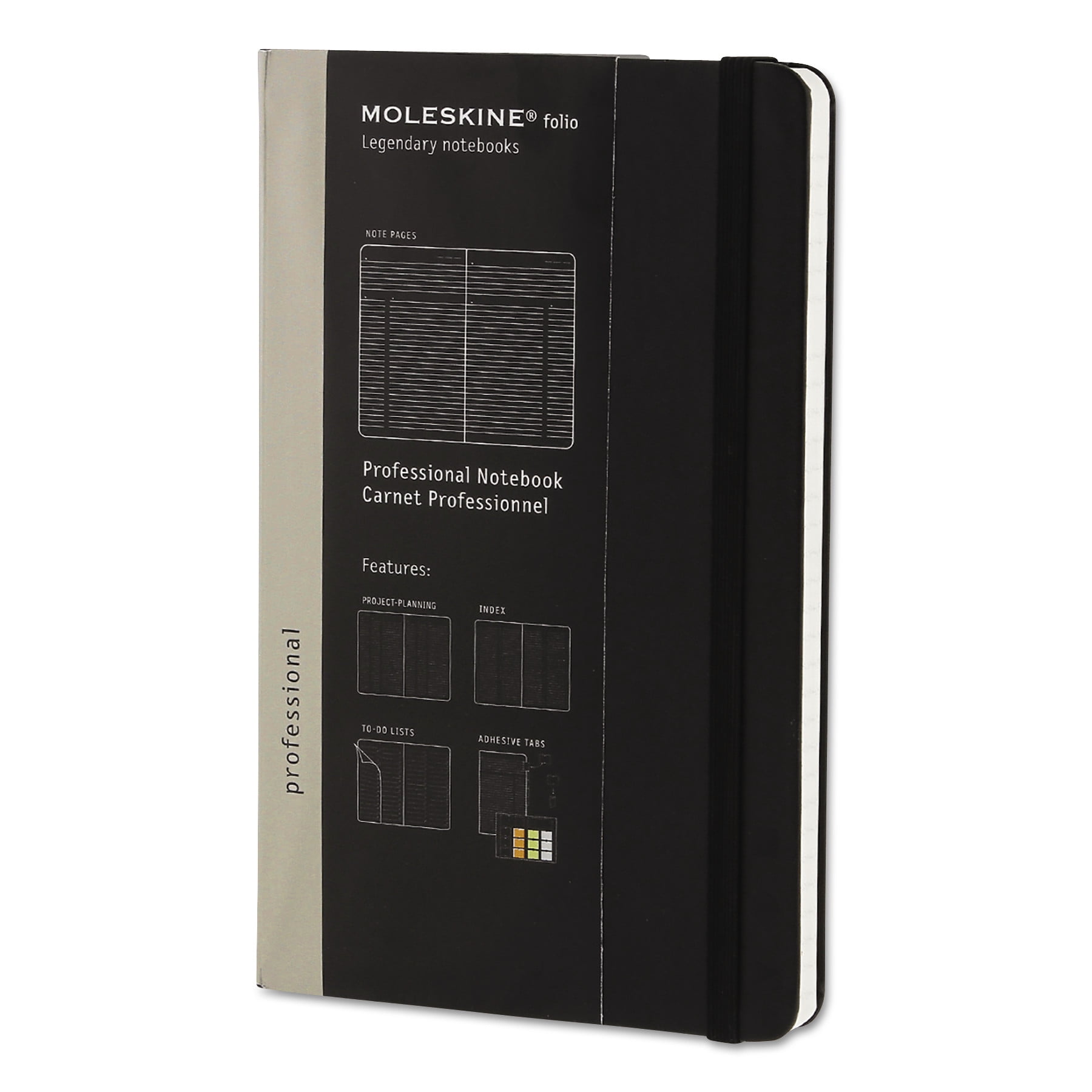 Moleskine Professional Notebook Ruled 8 1 4 X 5 Black Cover 240 moleskine-professional-notebook-ruled-8-1-4-x-5-black-cover-240
