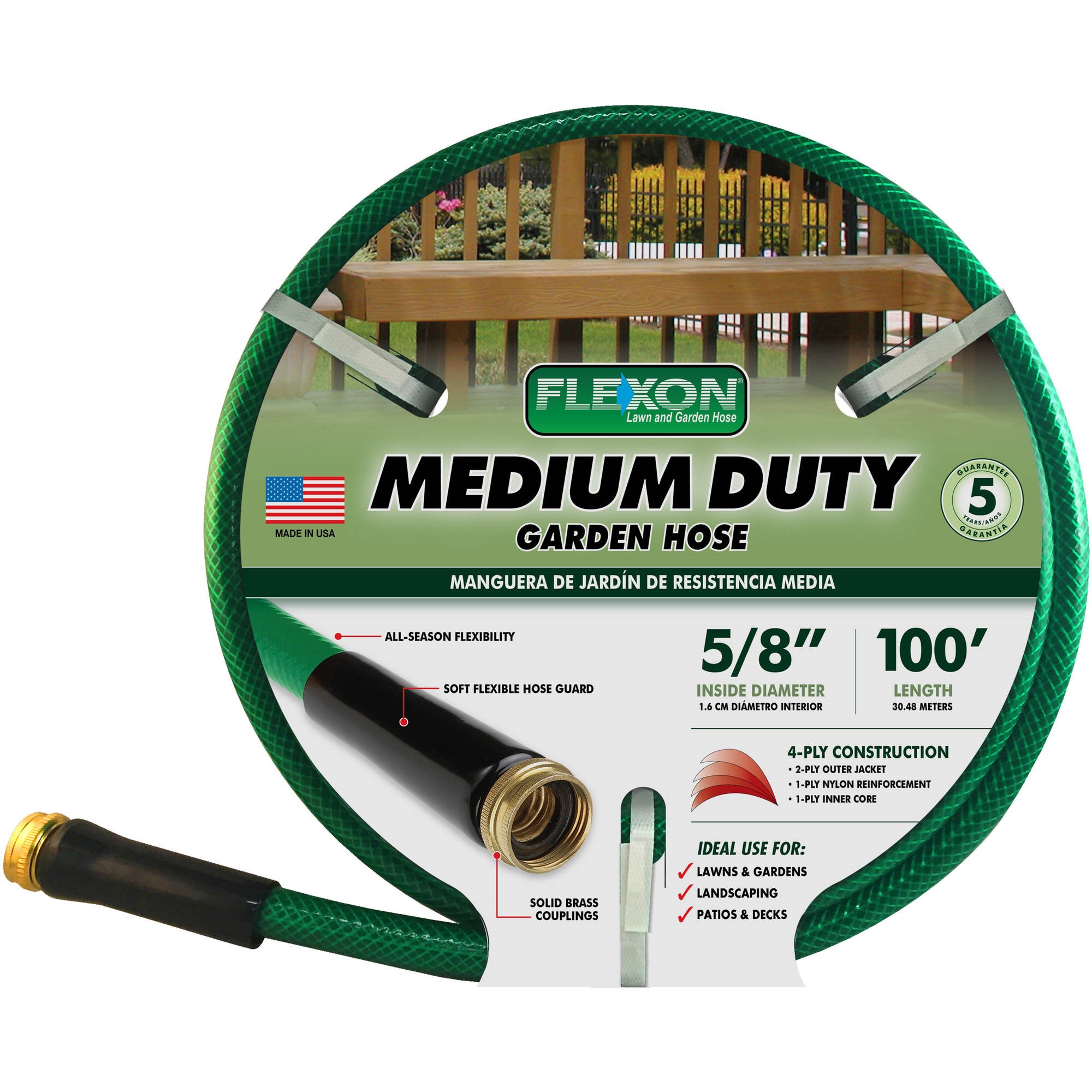 Flexon Medium Duty 5 8 X 100 Garden Hose Walmart Walmart Flexon Medium Duty 5 8 X 100 Garden Hose Walmart Walmart