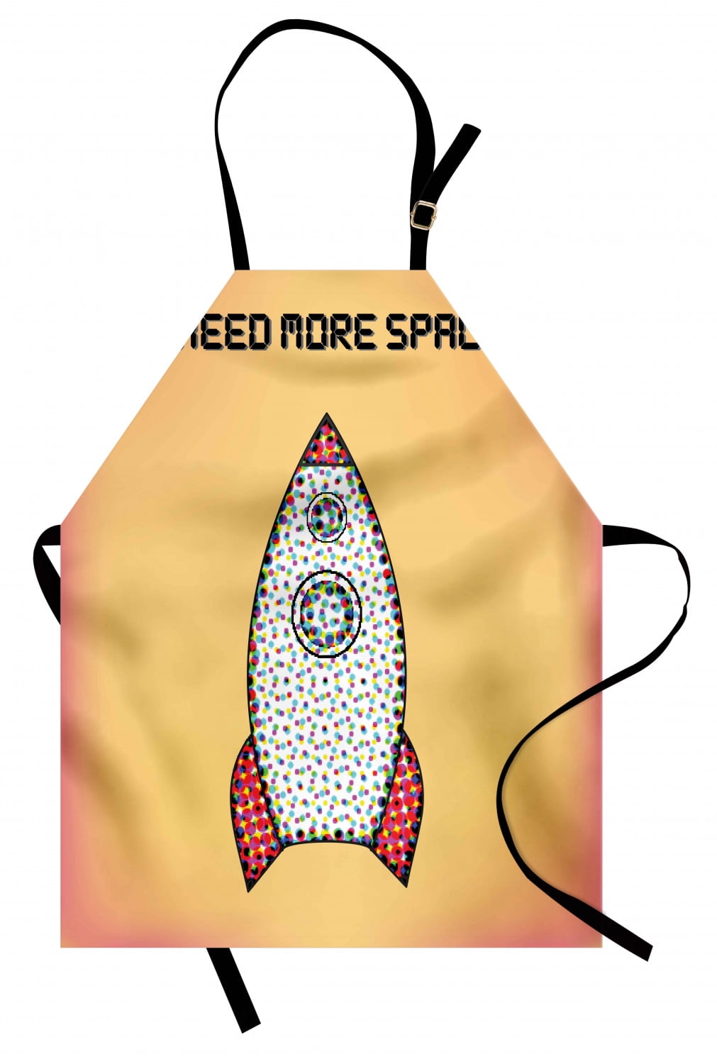 Vintage Apron Quote with Radiant Tone Futuristic Spaceship Rocket Moon ...
