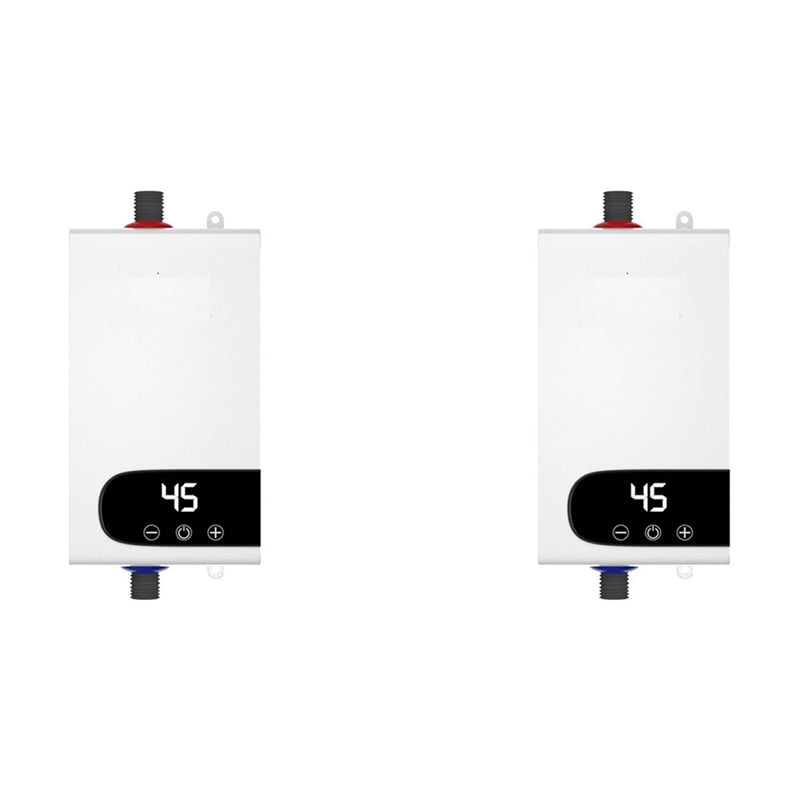 2X Calentador de Agua EléCtrico de 4500W - Calentamiento InstantáNeo RáPido Calentador de Agua ...