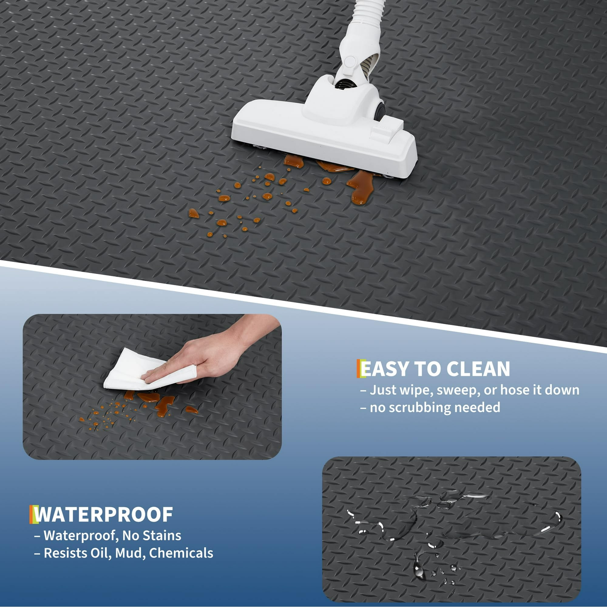 Click here for Edtara Non-Slip Diamond Plate Garage Floor Mat  2.... prices