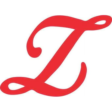 4.5in x 3in Pink Cursive N Monogram Sticker Fancy Vinyl Vehicle ...