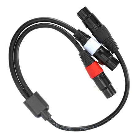 Herwey 3‑Pin Double XLR Female Cable,JORINDO JD6077 5‑Pin XLR Female To 3‑Pin Double XLR Female ...