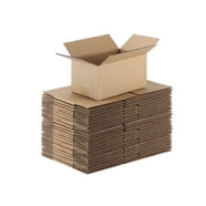 EasyBOX Self-Sealing Shipping Boxes, 6l" x 6" x 6", Brown Kraft, 8 per ...