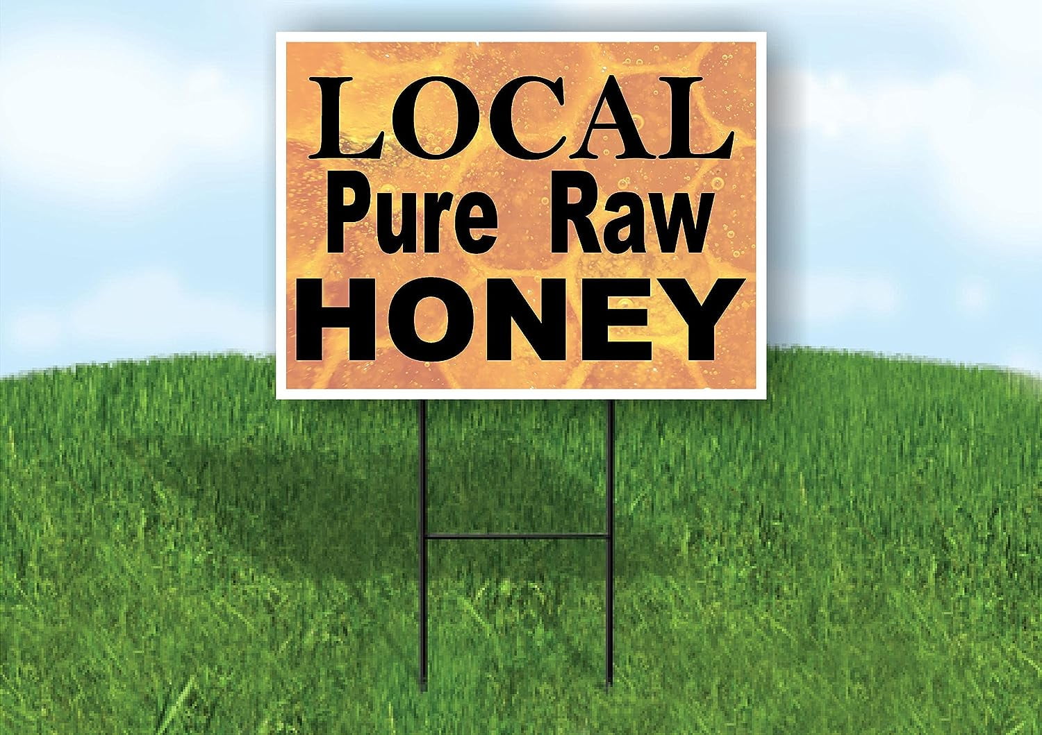 Work House Signs Double Sided Sign Local Pure raw Honey Honey ...