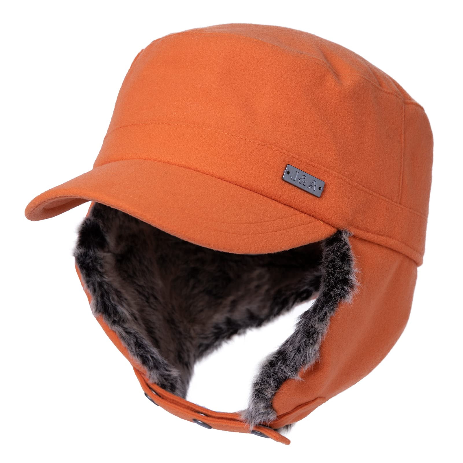 Comhats Mens Winter Baseball Army Cap Trapper Warm Lined Military ...