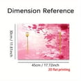 2D flat printing, 4pcs Placemats, Exquisite pink floral fantasy ...
