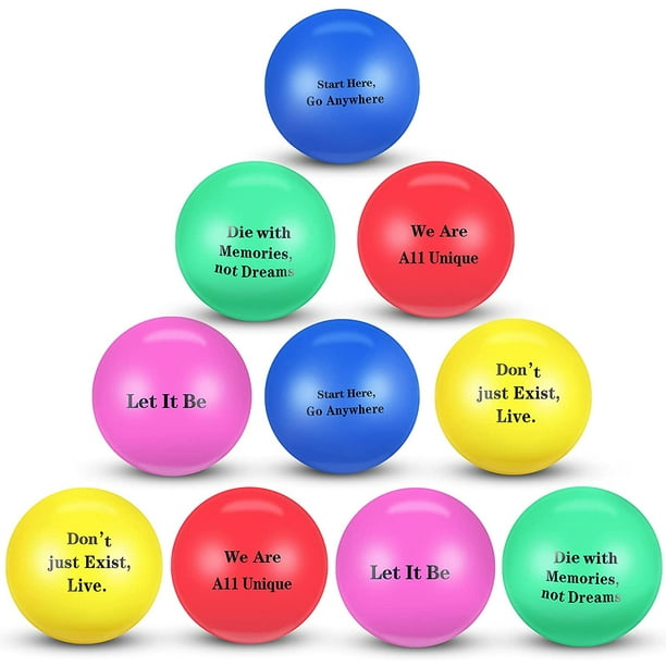 10 Pieces Motivational Stress Balls, Stress Relief Ball with ...