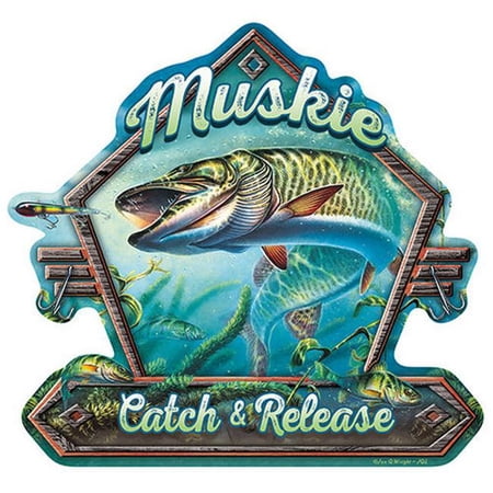 SignMission P-1212 Catch And Release Muskie Catch & Release Novelty ...