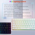 Slim and Stylish Red RGB USB Mini Mechanical Gaming Keyboard with 60% ...