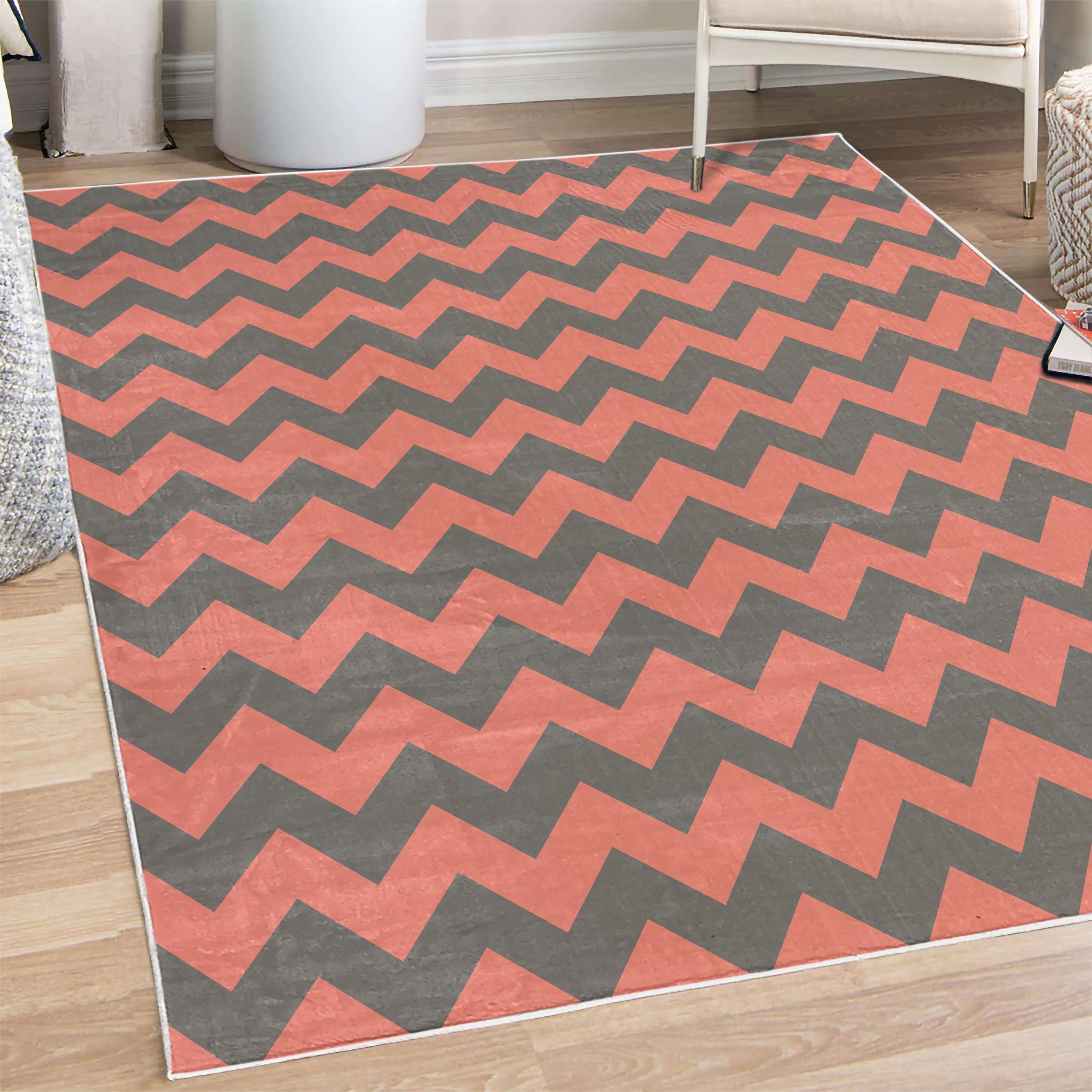 Orange Chevron Carpets