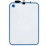 JAM Paper 8 x 12 Magnetic Dry Erase Foam Whiteboards, Blue Border, 1 ...
