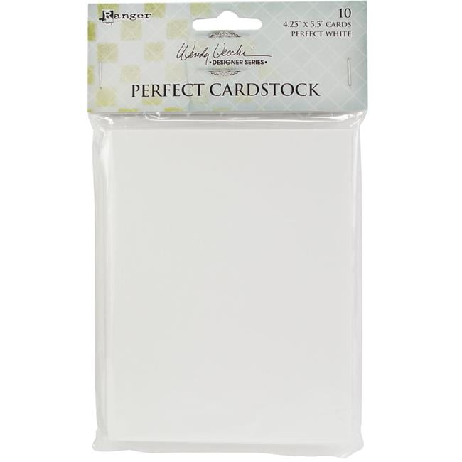 Ranger WVA62400 White Card Perfect Cardstock - Walmart.com