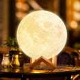 DAYBETTER Moonlight Night Light for Kids Adults, 4Inch/3D Printing Moon ...