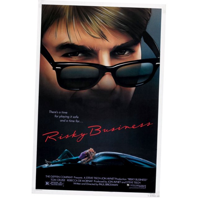 Risky Business Poster Metal Sign Art Print 8x12 Unframed, Age: Adults ...