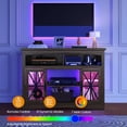 RoyalCraft 47'' Farmhouse TV Stand, Retro TV Console with Glass Doors ...