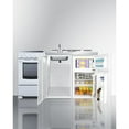 All-in-one combination kitchenette with refrigerator-freezer, sink ...