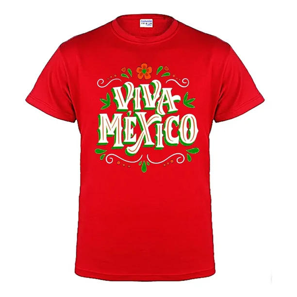 Playera Camiseta Que Viva Mexico Bandera Verde Blanco Rojo | Walmart en ...