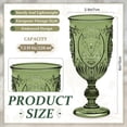 24 Pcs Plastic Goblets 7.5oz Vintage Goblet Plastic Wine Glasses ...
