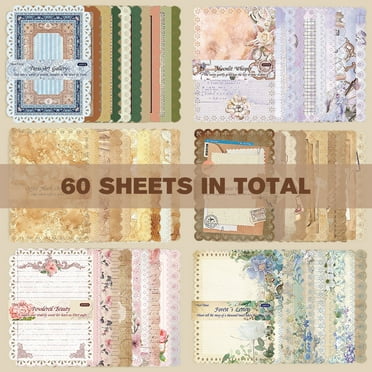 SunWMart A5 Single Sided Scrapbook Paper, 40 Sheets Special Craft Paper ...