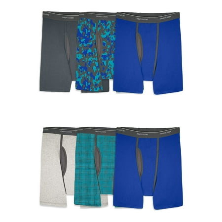 Fruit of the Loom Men's Coolzone Boxer Briefs Colors, 6 Pack-Assorted ...