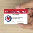 CPR and First Aid AED Certification Cards 5 pk 2.25x3.5 Plastic Wallet ...