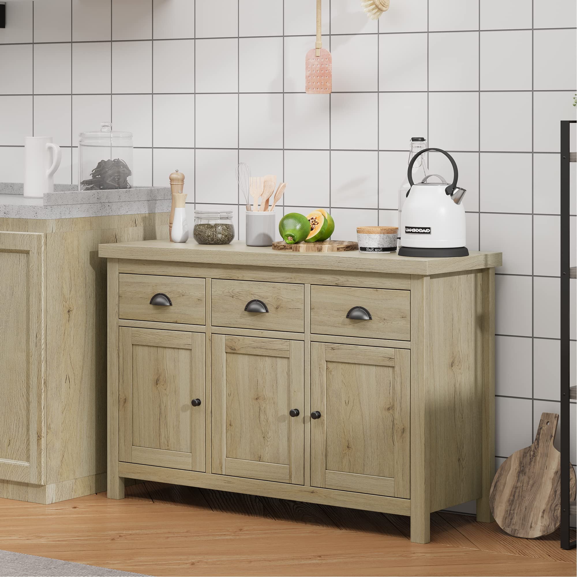 Litake Kitchen Storage Cabinet Buffet Cabinet Modern Bar Sideboard with ...