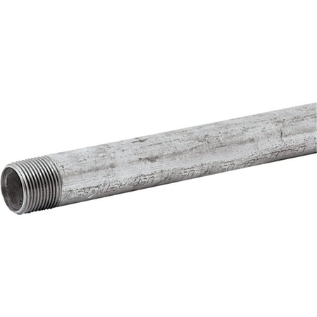 B&K LLC 3/8-In. x 10-Ft. Galvanized Steel Pipe, Threaded 562-1200HC ...