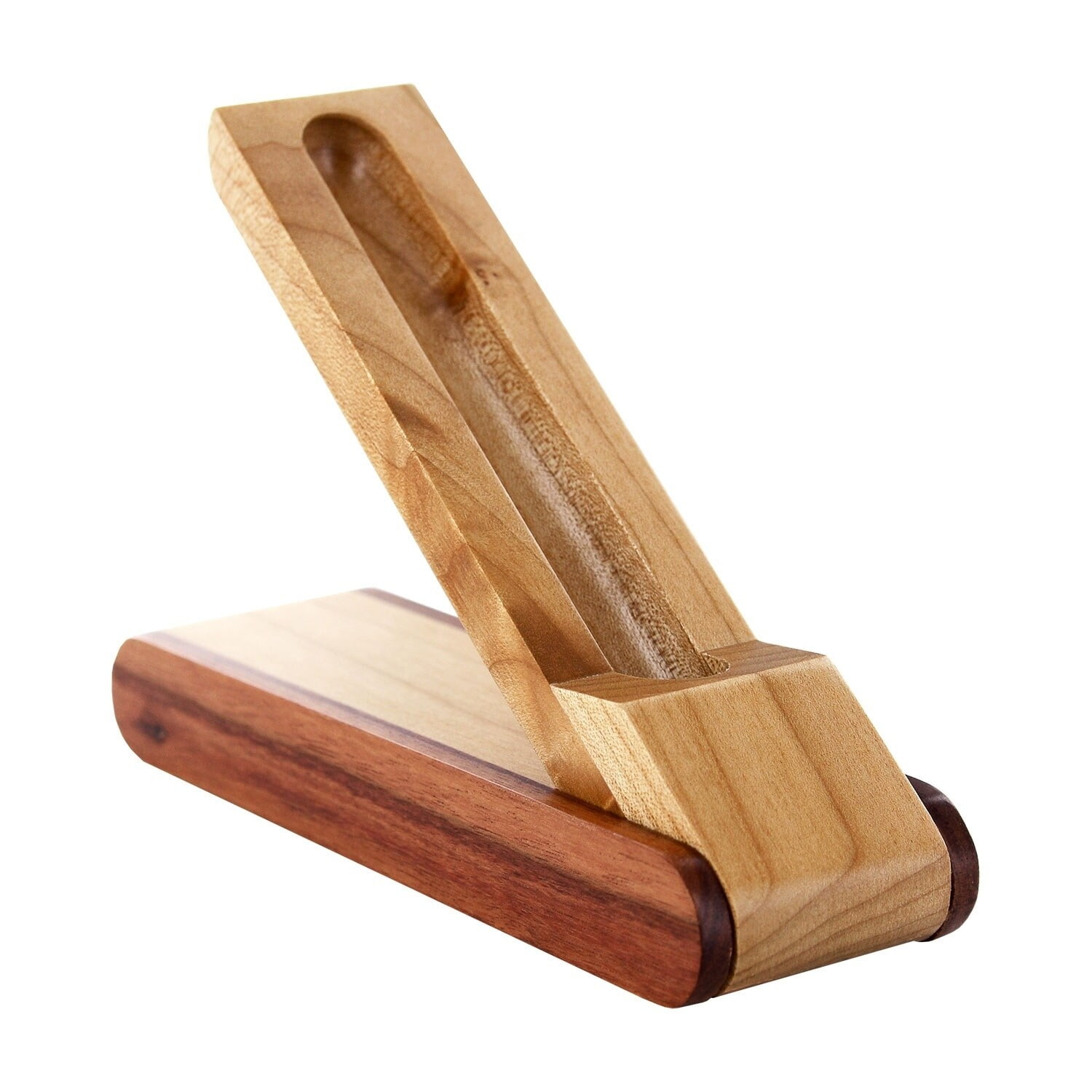 PSI Woodworking Two-Tone Rosewood/Maple Pen Box for Single Pen ...
