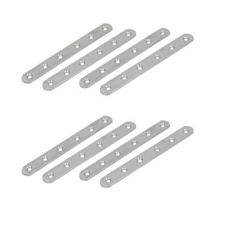 160mmx20mmx3mm Stainless Steel Half Round End Flat Fixing Mending ...