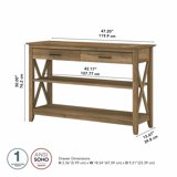 Bush Furniture Key West Console Table, Reclaimed Pine - Walmart.com