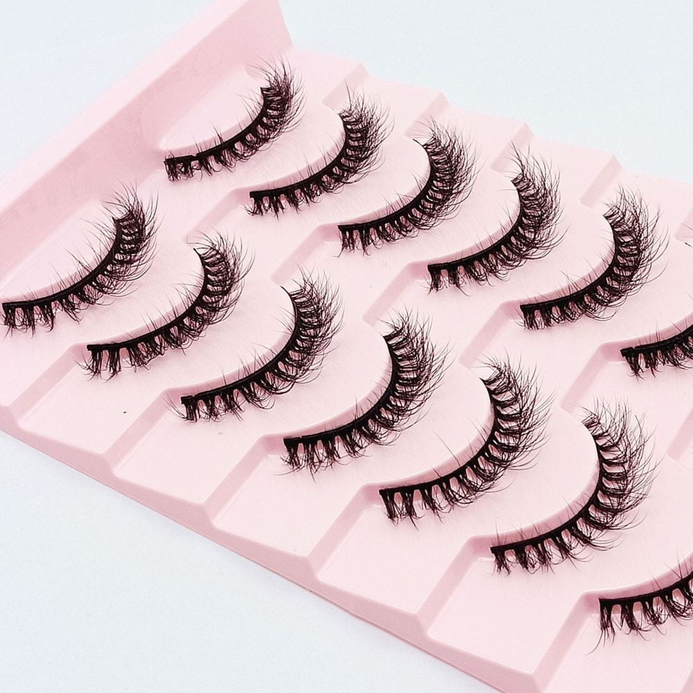 10 Pairs Thick and Curly Fake Lashes Comfortable to Wear False ...