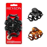 Revlon Grip Styling Strong Hold Hair Claw Clips, 2 Count - Walmart.com