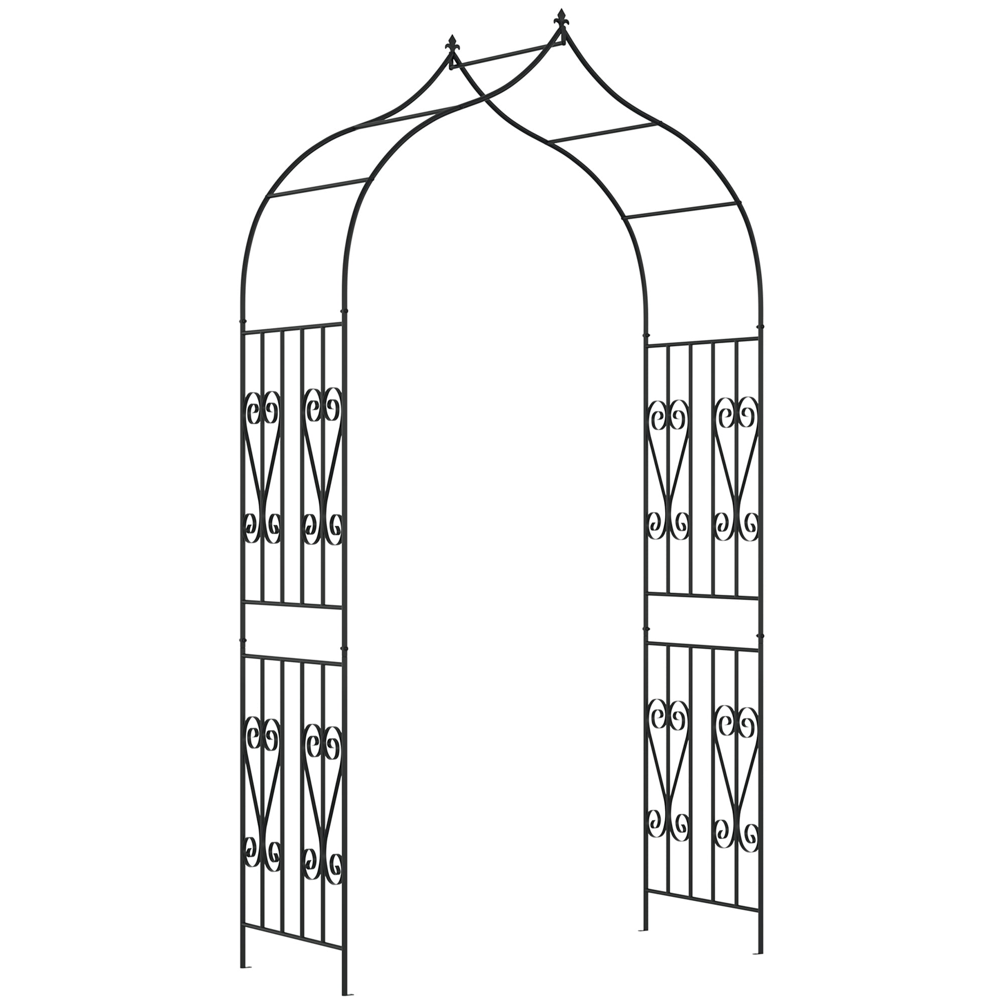 Click here for Outsunny 8.7ft Garden Arch Trellis With Scrollwork... prices