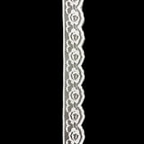 Simplicity Trim, White 1 1/4 inch Rose Lace Trim Great for Apparel ...