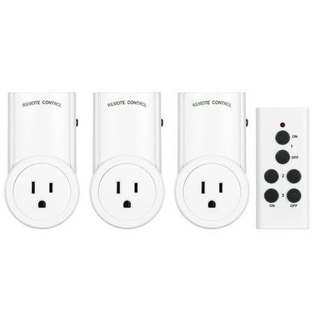 Yeacher Remote Control Outlet Wireless Light Switch Electrical Plug for ...