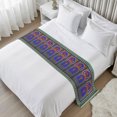 Archway Columns Bed Runner for Cal King Size Bed, Vintage Ethic ...