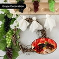 Tripumer 8 Bunches Artificial Decorative Grapes Bunches Rubber Lifelike ...