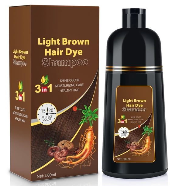 Champú colorante para el cabello YOURTONE 3 en 1, cobertura gris, 500 ...