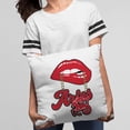 Aries Girls Impression Red Color Lip Gift Birthday Gift Pillow ...