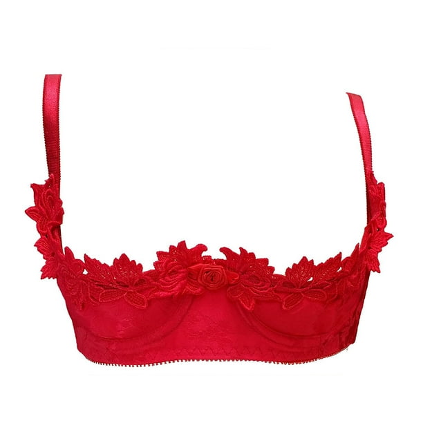 Empire - Women's Le Jardin Demi Bra with Lace Accent Regular and Plus ...