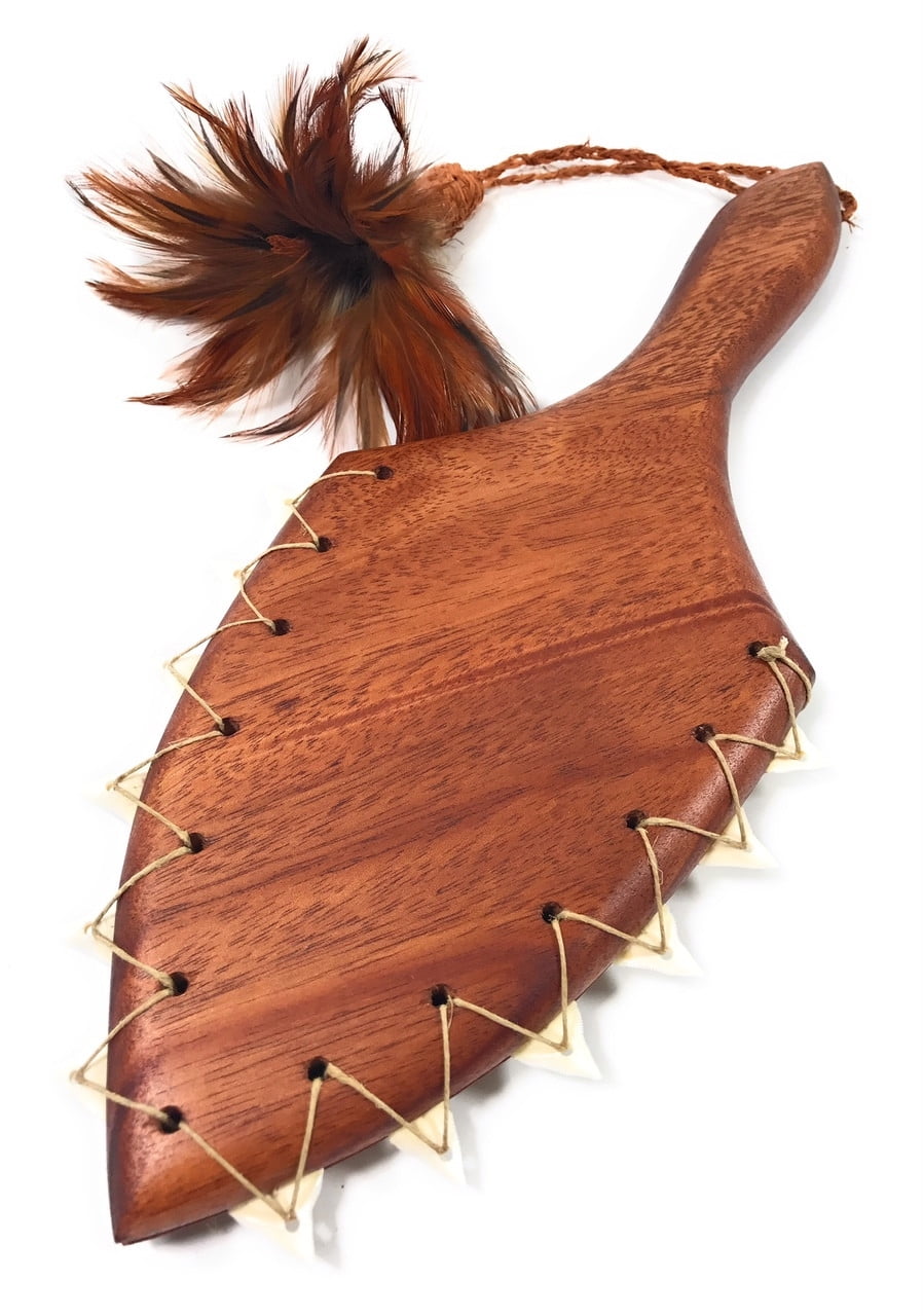 Alii Hawaiian War Club 15" - Shark Teeth Hawaii Heritage | #koalom004 ...