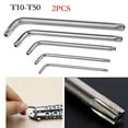 2PCS L Type Double-End Screwdriver Torx Wrench Set With Hole T50(2pcs ...