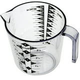 Chef Craft Measuring Cup, 4 Cup Capacity, Clear Plastic, US and Metric ...