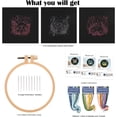 3 Sets Embroidery Kit for Beginners, Hand Sewing Embroidery Starter Set ...