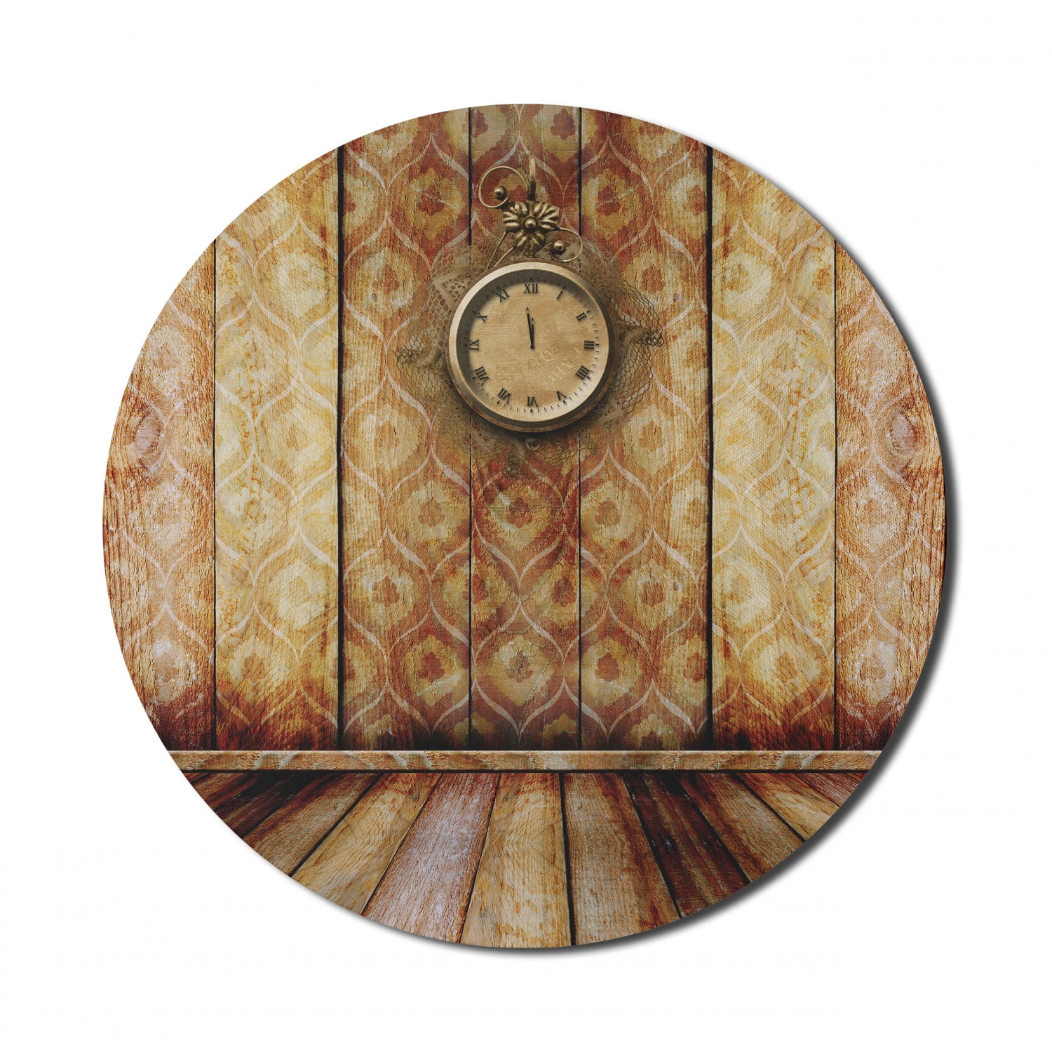 Victorian Mouse Pad for Computers, Antique Clock on Medieval Style Wall ...