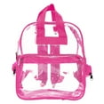 DALIX Clear Backpack for School Transparent Bags Girls Boys Hot Pink 12 ...
